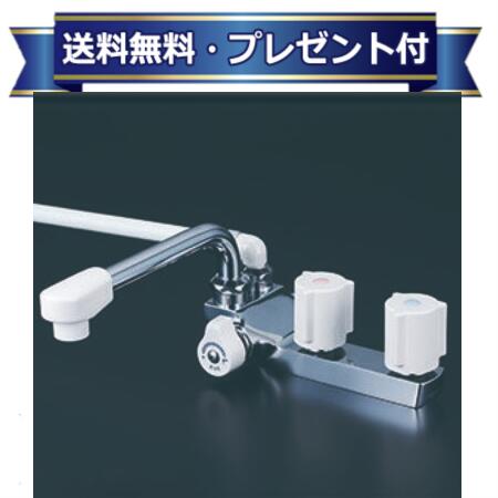 【楽天市場】プレゼント付き [KF13GECN]KVK 水栓金具 デッキ形2ハンドルシャワー (左側) 取付穴芯々85mm ケーブイケー〈KF13GECの後継品〉：設備プラザ