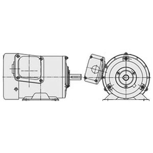 【楽天市場】（在庫あり） 日立 三相モータ TFOA-LK-0.75kW-4P-AC200V 全閉外扇 屋外仕様 脚取付 ブレーキ無し ザ ...