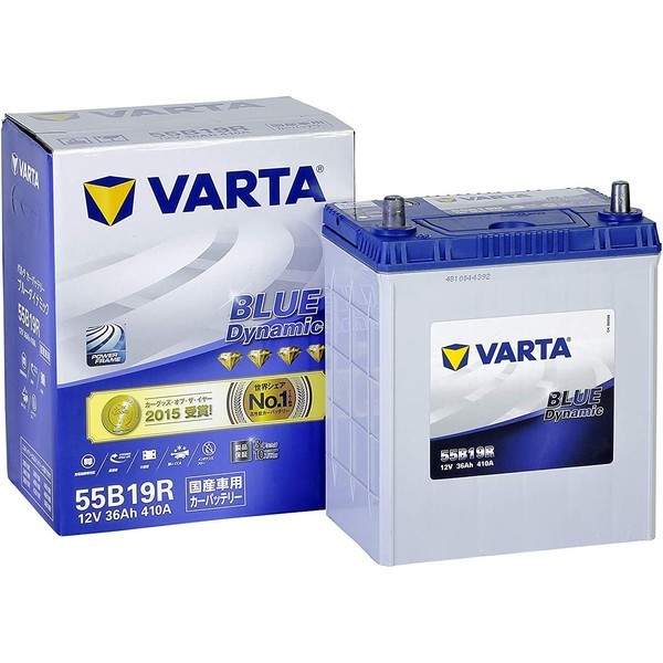 【楽天市場】VARTA バルタ55B19R-VARTAブルーダイナミック充電制御車対応カーバッテリー 大容量・長寿命バッテリー主な互換 ...