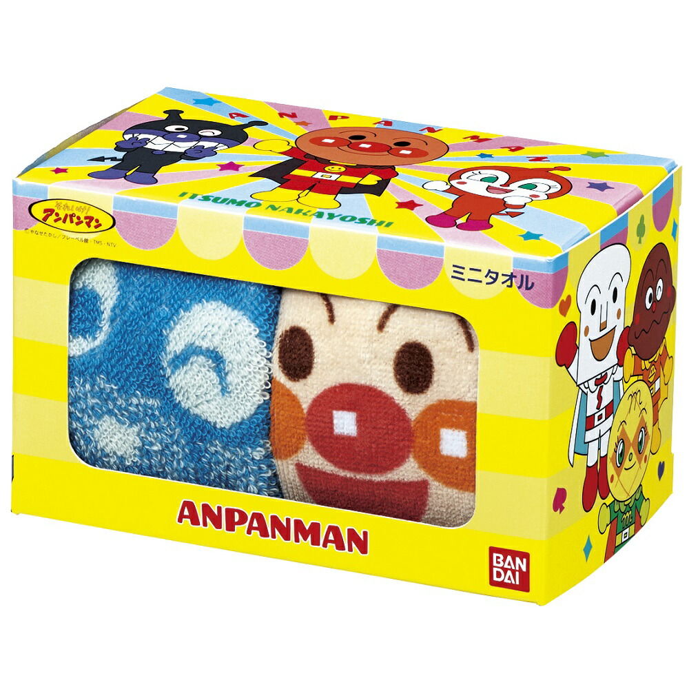 【楽天市場】アンパンマン プチギフト タオルハンカチ2Pブルー AP-24102 096-B024 ラッピング無料 のし不可 メッセージカード無料 ギフト タオル ハンカチ プチギフト 内祝い ...