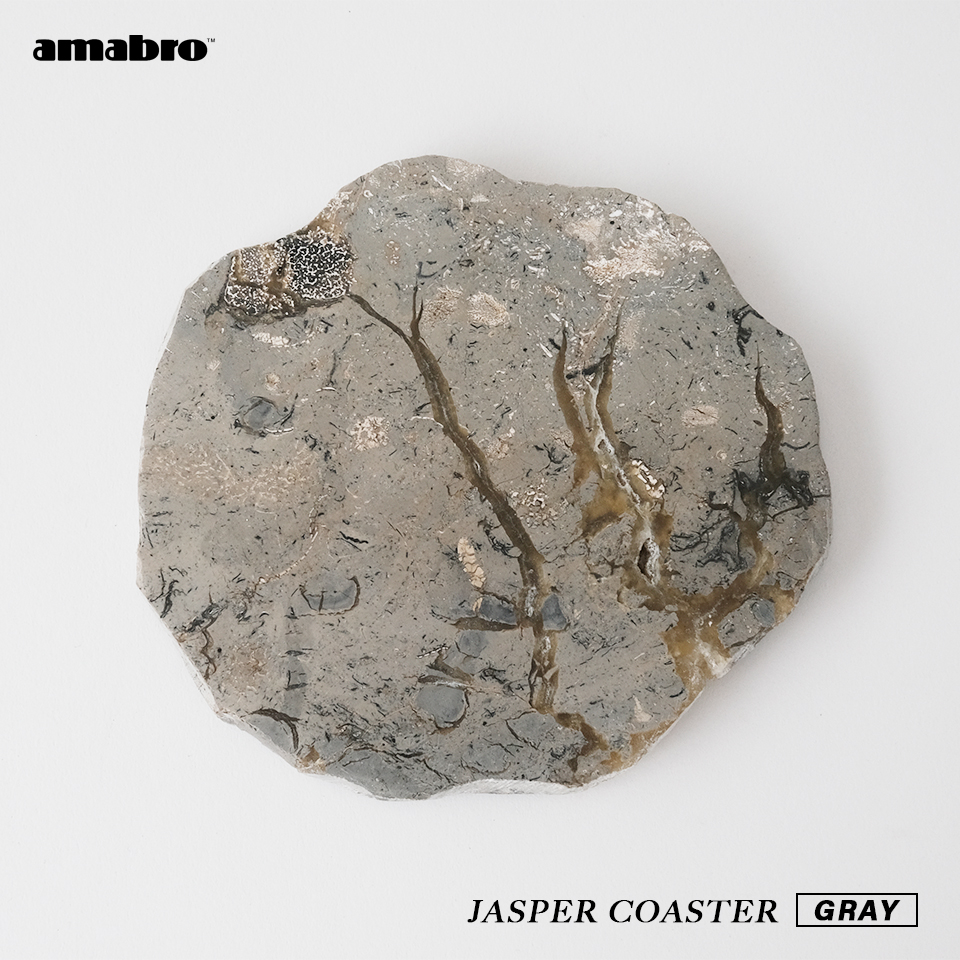 【楽天市場】【個体が選べる】JASPER COASTER【 GRAY 】amabro 天然石 コースター 碧玉 鉱物 アクセサリートレイ 小 ...