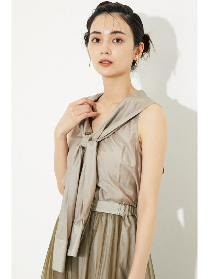 【楽天市場】【SALE／50%OFF】シャツスリーブタイBLS rienda リエンダ トップス シャツ・ブラウス ホワイト ピンク グレー ...