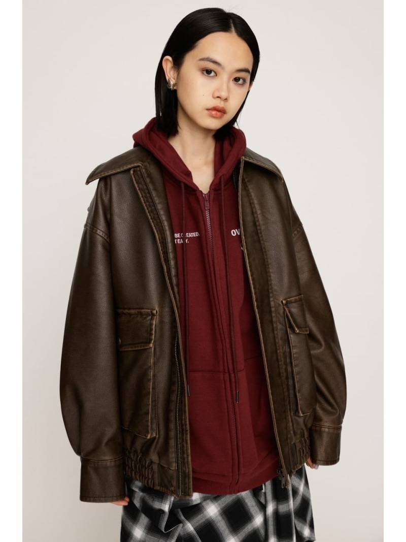 【楽天市場】【SALE／30%OFF】AGING F/LEATHER FLIGHT ジャケット SLY スライ ジャケット・アウター ブルゾン ...