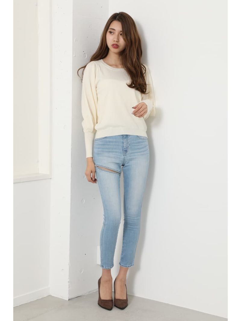 【楽天市場】【SALE／50%OFF】Ripped denim J/W skinny PT rienda リエンダ パンツ ジーンズ・デニムパンツ【RBA_E】【送料無料】[Rakuten ...