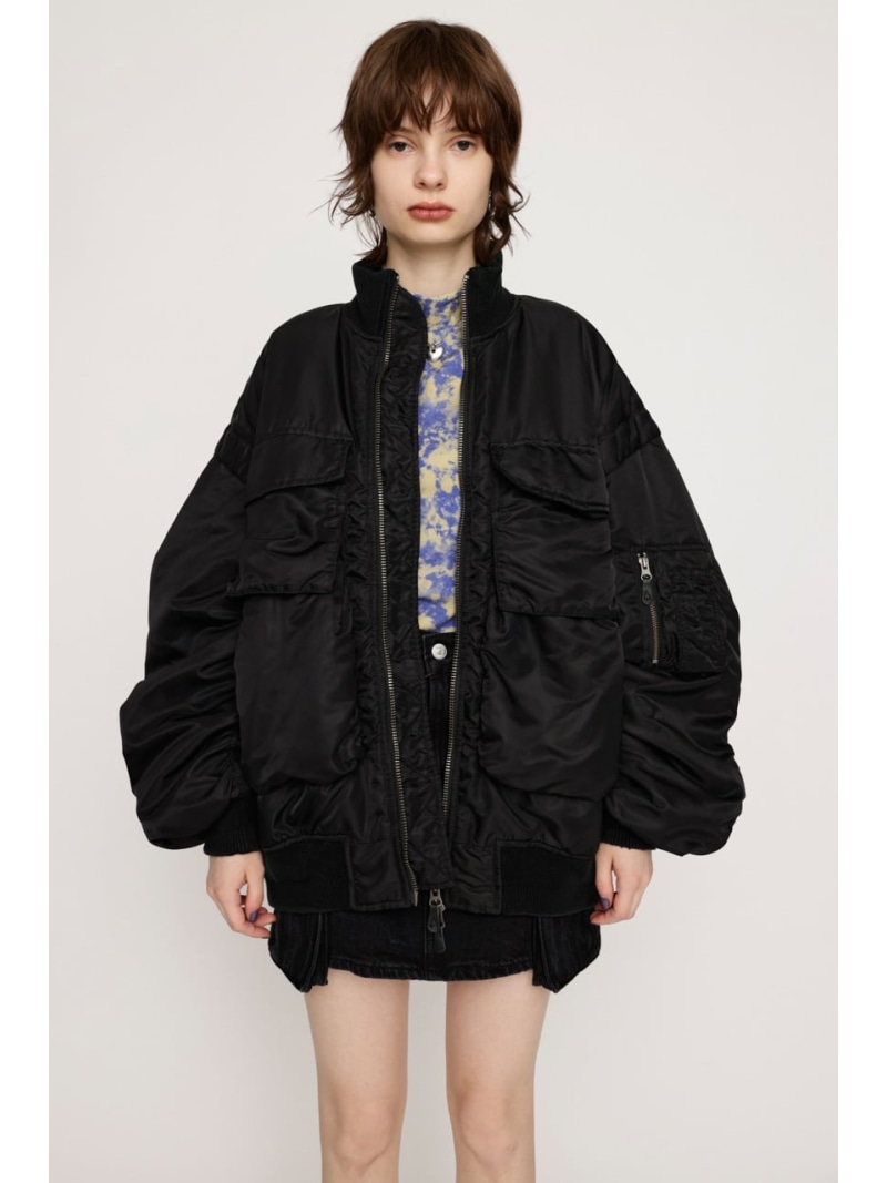 【楽天市場】DAMAGE 2WAY OVER MA-1 SLY スライ ジャケット・アウター ブルゾン・ジャンパー ブラック レッド グリーン【送料無料】[Rakuten Fashion ...