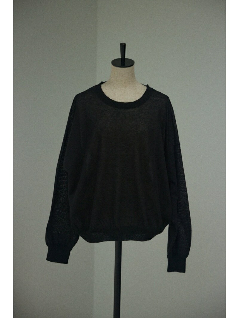 【楽天市場】【SALE／50%OFF】sheer knit tops BLACK BY MOUSSY ブラックバイマウジー トップス ニット ...