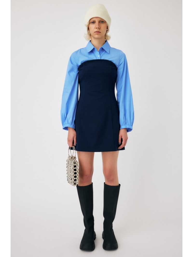 【楽天市場】【SALE／57%OFF】BARE MINI ドレス MOUSSY マウジー ワンピース・ドレス ワンピース グレー ネイビー ...