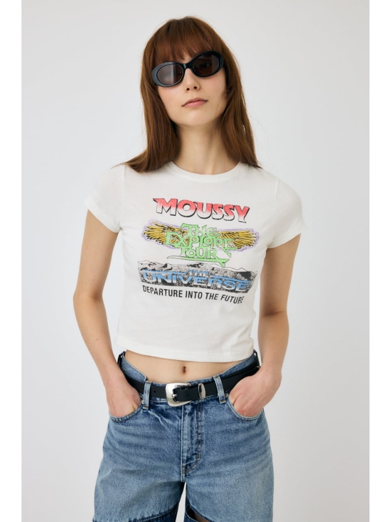 【楽天市場】MOUSSY TOUR 24 Tシャツ MOUSSY マウジー トップス カットソー・Tシャツ ホワイト ブラック グレー【送料無料】[Rakuten Fashion]：シェルター ...