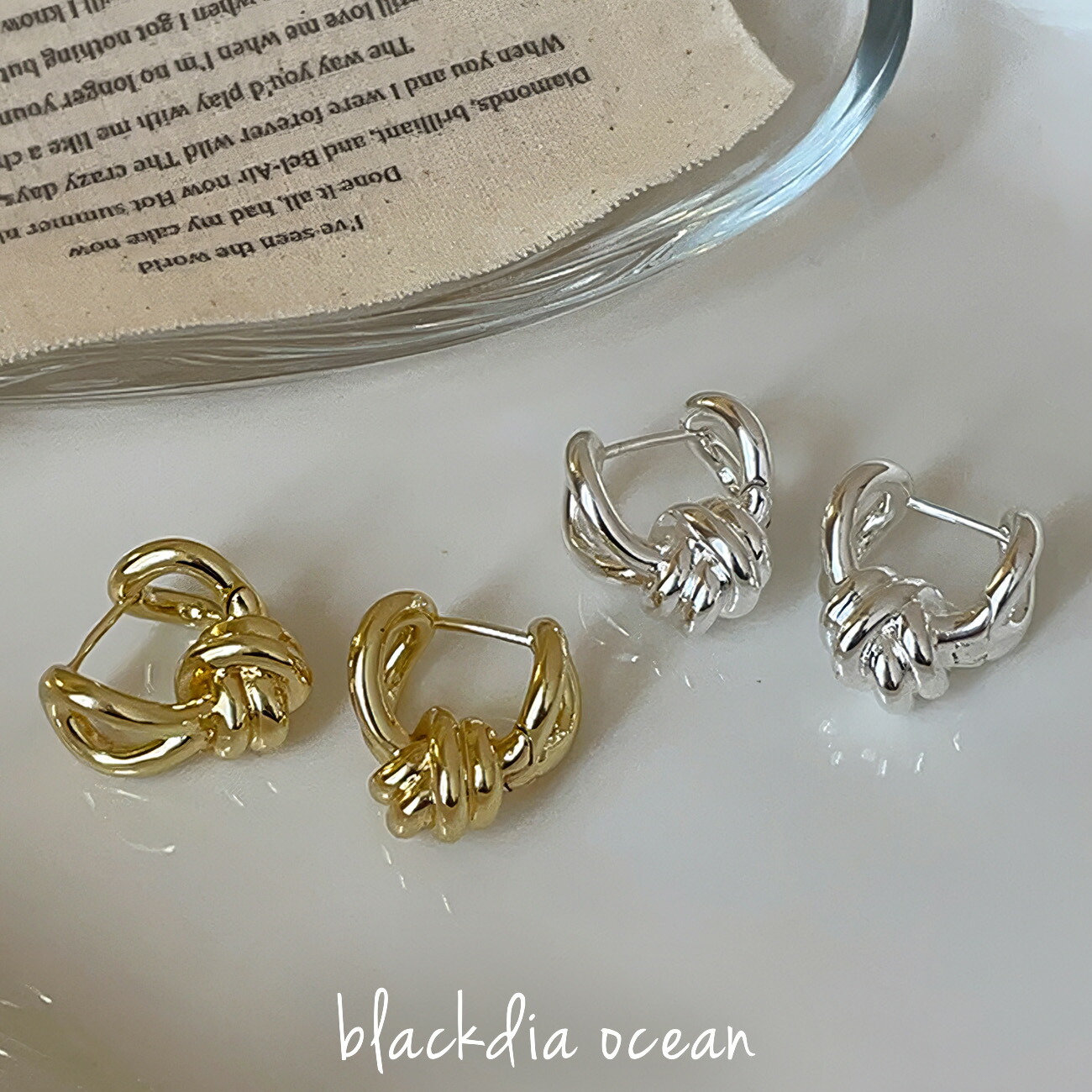 【楽天市場】【2/10まで最大30％OFFクーポン】ピアス 結び目 ノット 金属アレルギー対応 ゴールド シルバー ポスト Silver925 ...