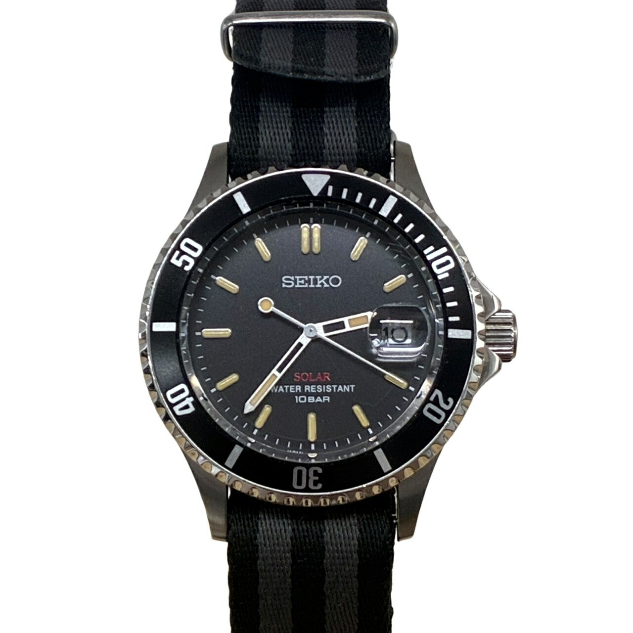 【楽天市場】SEIKO セイコー ソーラー 腕時計 SZEV014 腕時計メンズ ソーラー充電 ブラック文字盤 動作品 【中古 ...