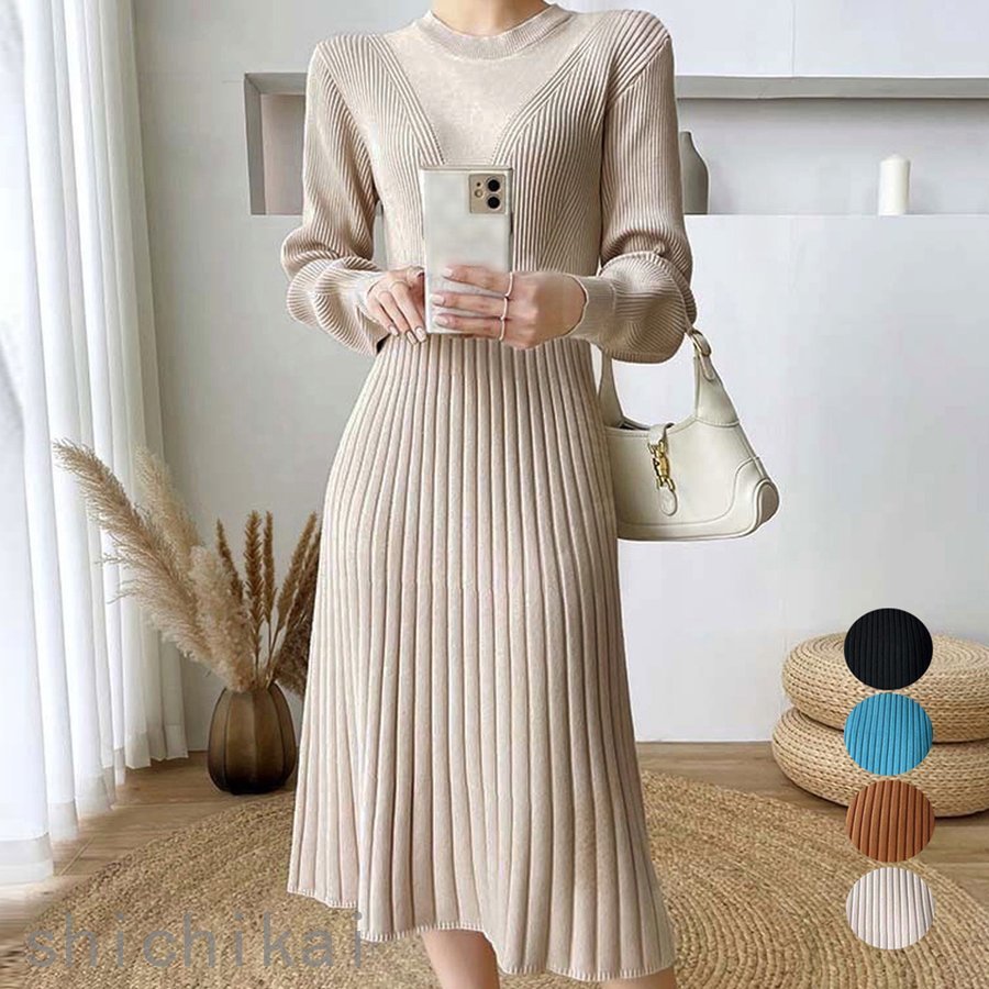 【楽天市場】リブニット ワンピース レディース 秋冬 ホワイトデー THOM WILLS：衣料品・雑貨の専門店七海