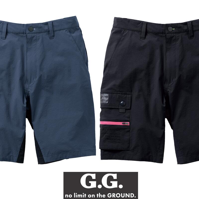 【楽天市場】G.GROUND ストレッチ ハーフパンツ 冷感 軽量 消臭 動きやすい カジュアル スポーツ ランニング 自転車 SOWA 桑和 作業服 ワークウエア 作業着 S-4L【S-LL ...