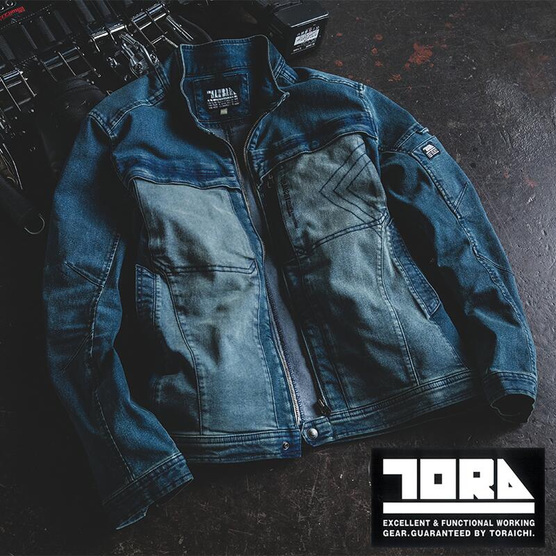 【楽天市場】寅壱 ストレッチ デニムジャケット ワークジャケット 8890-124 ストレッチデニム ジージャン TORAICHI 寅一 S M L LL 3L 4L 5L かっこいい 作業服 ...