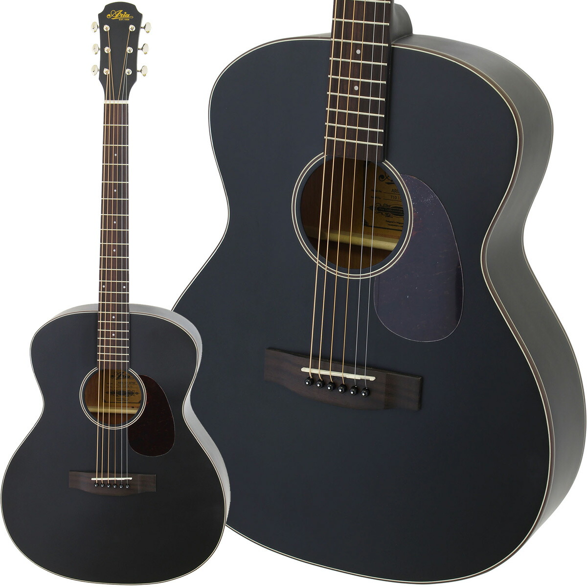 【楽天市場】ARIA Aria-101 MTBK マットブラック アコースティックギター 艶消し塗装 黒 アリア：島村楽器