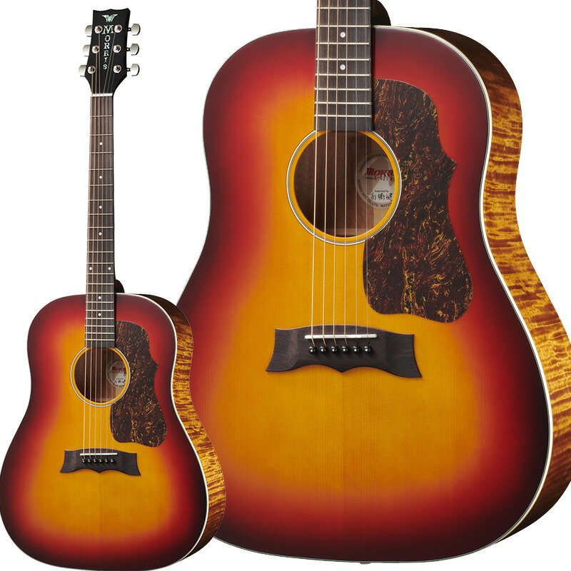 【楽天市場】MORRIS G-021 RBS (レッドブラウンサンバースト) アコースティックギター トップ単板 ソフトケース付属 Gシリーズ ...