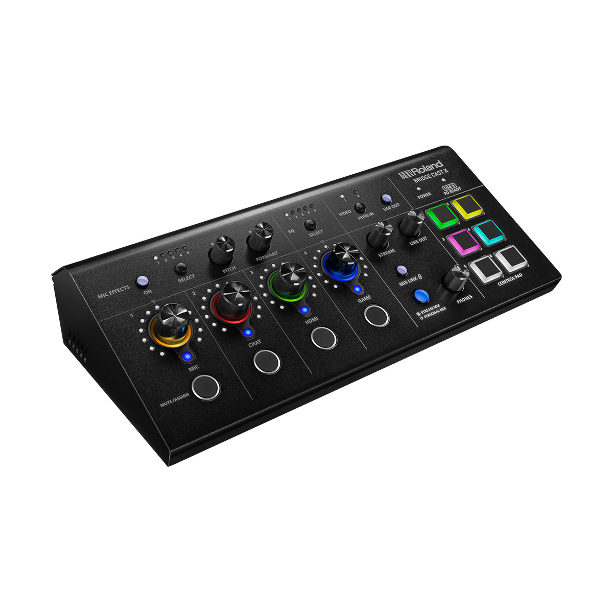 【楽天市場】Roland BRIDGECAST X ゲーム配信向け ブリッジキャスト ビデオキャプチャー付 オーディオミキサー Dual ...