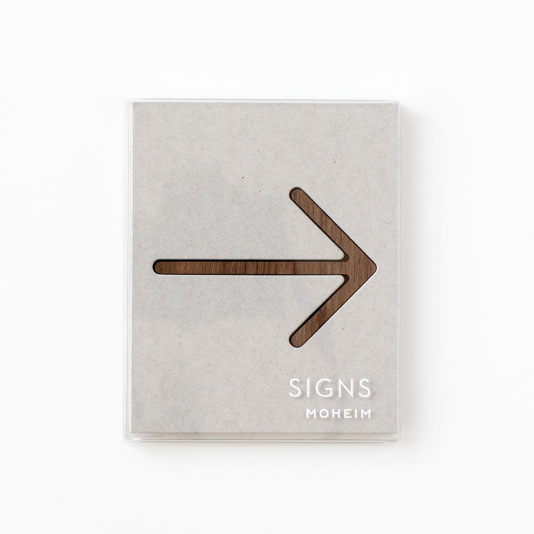 【楽天市場】MOHEIM SIGNS ARROW / ウォルナット | 矢印 案内 プラスチック アクリル 新築 新築祝い ウォールステッカー ...