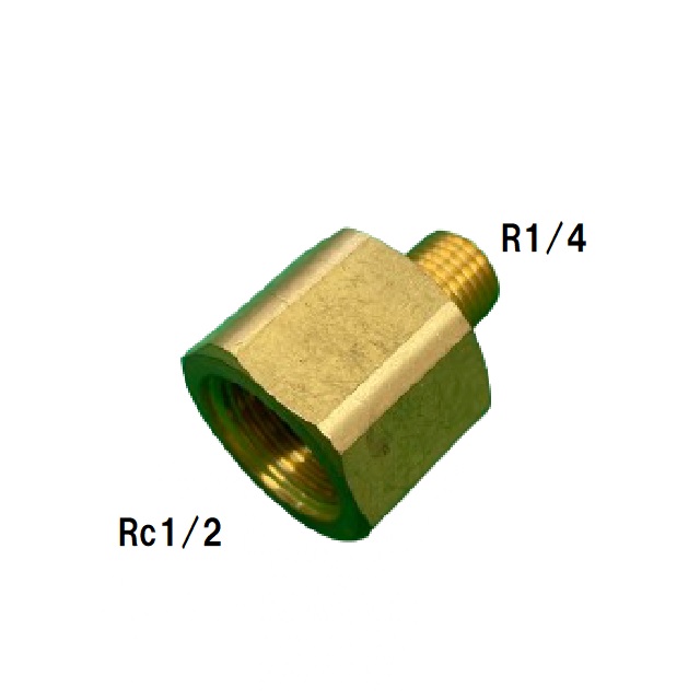 【楽天市場】【NIPPO】LPガス 調整器 配管用ジョイント Rc1/2×R1/4（15×8）変換 部品 ソケット 日豊：シンキ