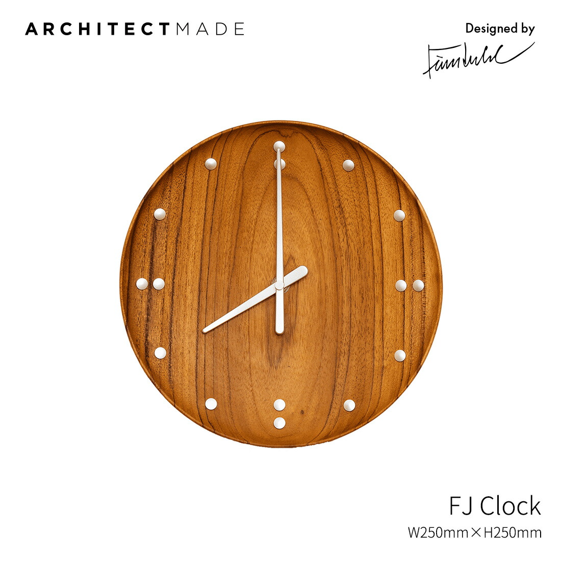 【楽天市場】【掛けフックプレゼント】ARCHITECTMADE アーキテクトメイド FJ Clock 779 Finn Juhl フィン ...