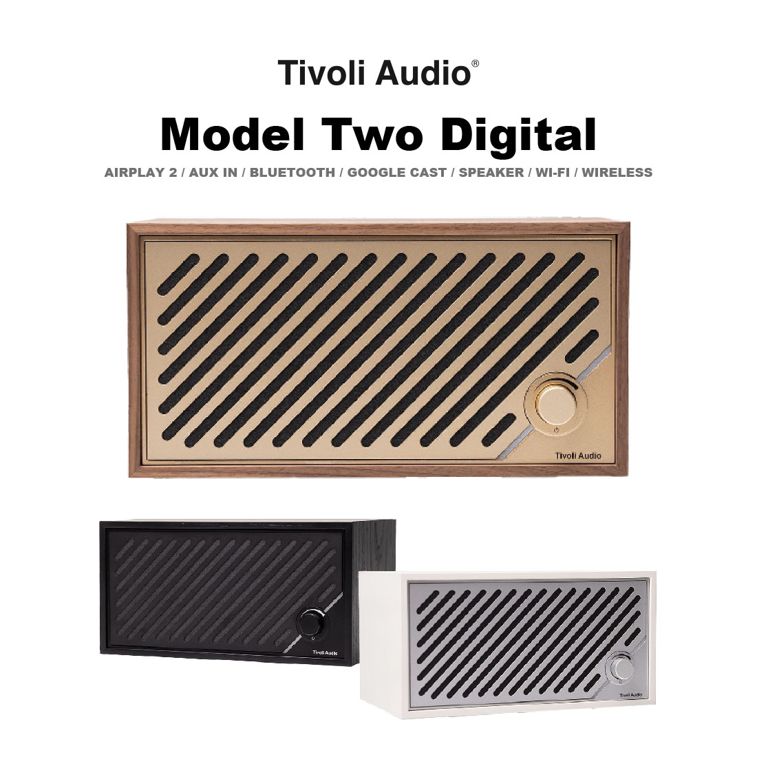 【楽天市場】【店舗クーポン発行中】【期間限定価格】Tivoli Audio チボリオーディオ Model Two Digital モデルトゥーデジタル スピーカー 音楽 Wi-Fi ...
