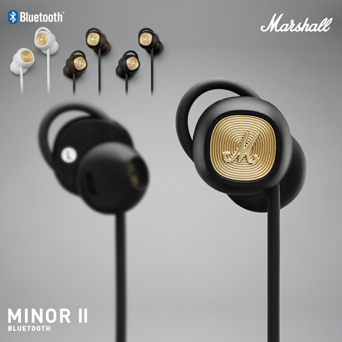 【楽天市場】Marshall Headphones MINOR 2 BLUETOOTH マーシャル ヘッドフォン マイナー 2 ...
