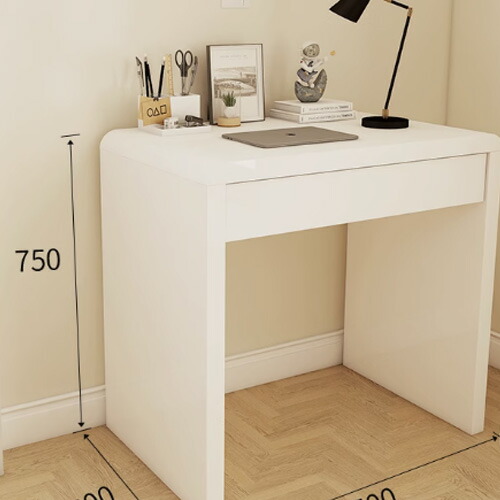 【楽天市場】デスク 机 パソコンデスク 幅70 80 100cm コンパクト 引き出し 収納 ワークデスク 事務デスク PCデスク 机 白 ...