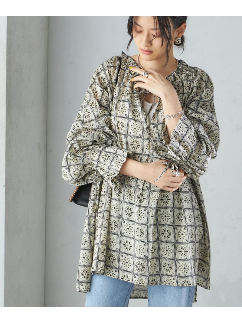 【楽天市場】【SALE／45%OFF】【SHIPS別注】BINDU:＜手洗い可能＞プリント ギャザー ブラウス 24SS SHIPS WOMEN シップス トップス シャツ・ブラウス レッド ...