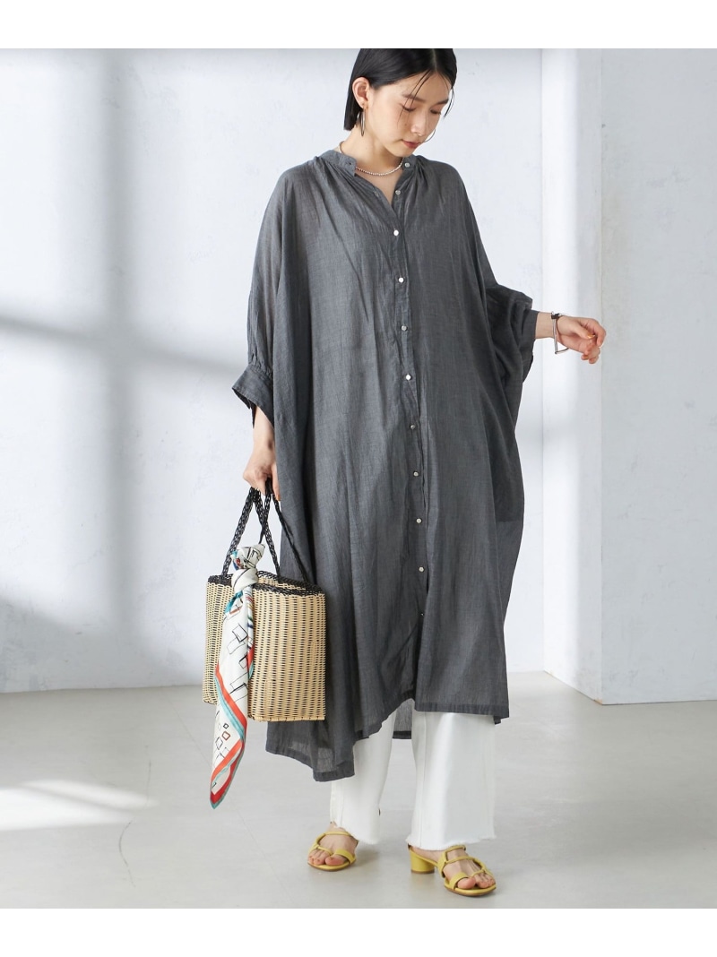 【楽天市場】【SALE／30%OFF】Fanaka:＜手洗い可能＞バック スリット ドルマン ロング シャツ ワンピース SHIPS ...