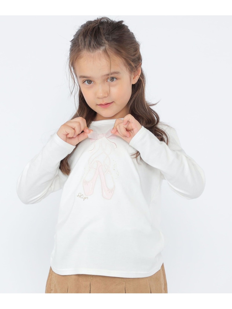 【楽天市場】SHIPS KIDS:100~130cm / バレエシューズ デザイン 長袖 Tシャツ SHIPS KIDS シップス トップス カットソー・Tシャツ ピンク ホワイト【先行予約 ...