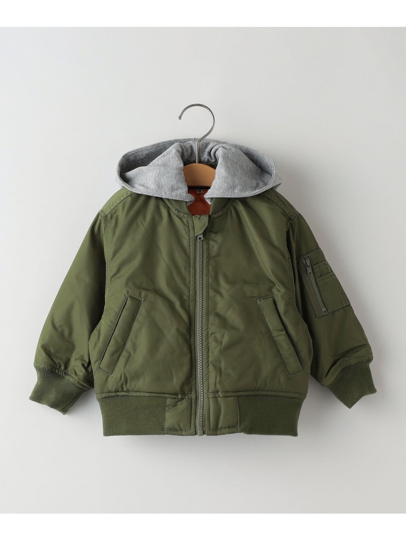 【楽天市場】【SALE／40%OFF】SHIPS KIDS:90cm / MA-1 キルティング フード ジャケット SHIPS KIDS シップス ジャケット・アウター MA-1 グレー ...
