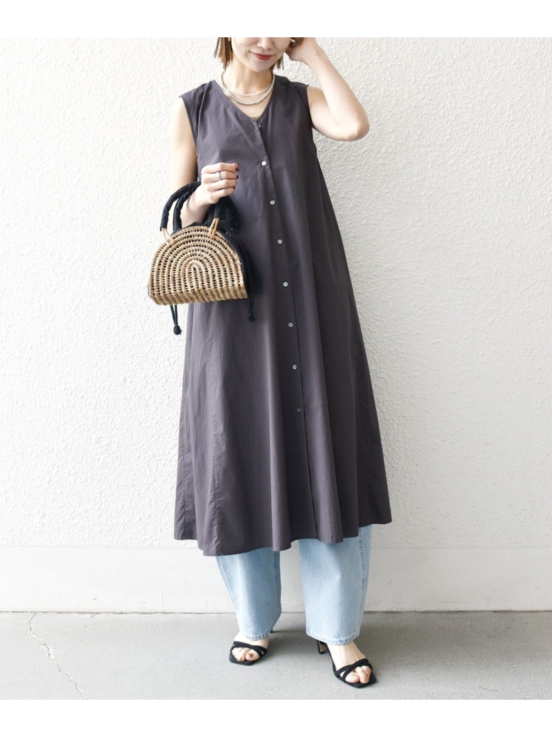 【楽天市場】【SALE／50%OFF】SHIPS any:＜洗濯機可能＞ポプリン Vネック Aライン ノースリーブ ワンピース SHIPS any シップス ワンピース・ドレス ワンピース ...