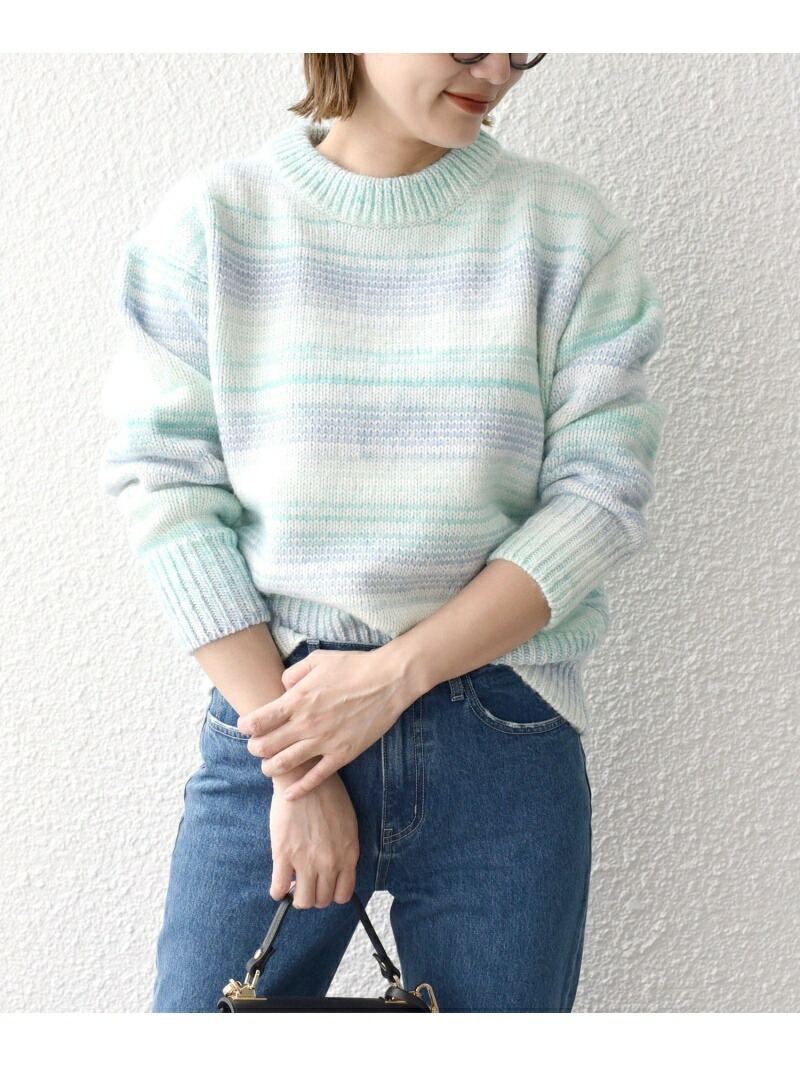 【楽天市場】【SALE／50%OFF】*＜手洗い可能＞グラデーションニット SHIPS WOMEN シップス トップス ニット パープル ...