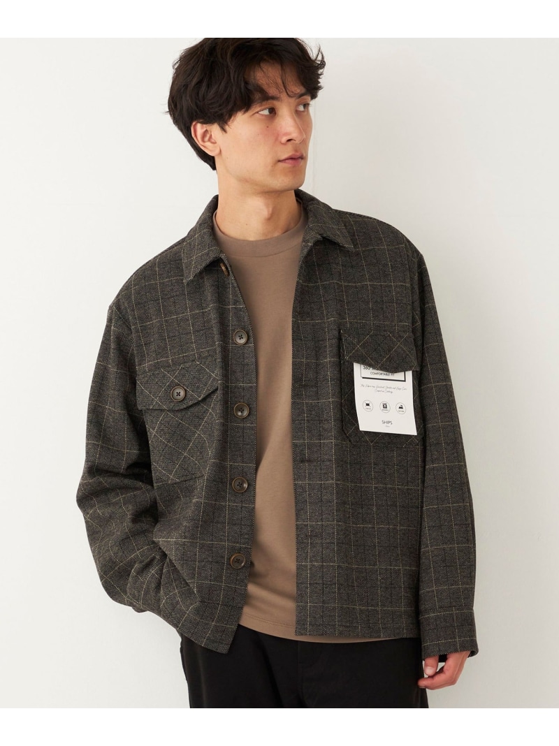 【楽天市場】【SALE／30%OFF】SHIPS Colors:＜洗濯機可能＞チェック CPO ジャケット SHIPS Colors シップス ...