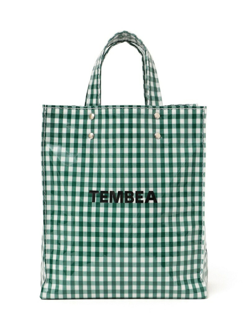 【楽天市場】TEMBEA:ペーパー トート ギンガム S SHIPS WOMEN シップス バッグ トートバッグ グリーン【送料無料 ...
