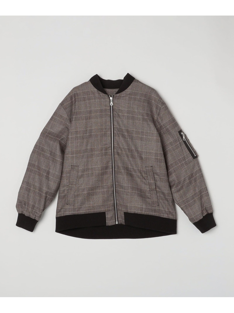 【楽天市場】【SALE／40%OFF】SHIPS Colors:MA-1 ジャケット チェック SHIPS Colors シップス ジャケット・アウター ブルゾン・ジャンパー ブラウン【RBA ...