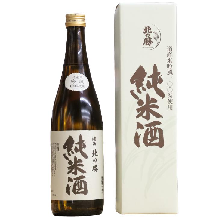 【楽天市場】北の勝 純米酒 吟風100％ 720ml 化粧箱付き 限定6000本製造商品：知床工房 楽天市場店