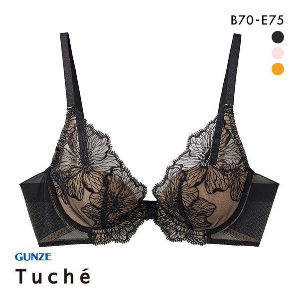 【楽天市場】50％OFF グンゼ GUNZE トゥシェ Tuche more more sheer BRA 盛らない派の透明感ブラ ブラジャー レディース 単品 全3色 B70-E75 ...
