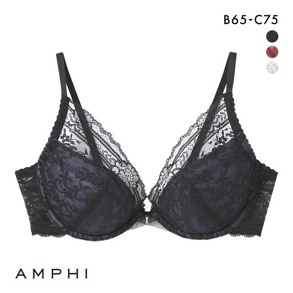 【楽天市場】30％OFF アンフィ ハネのブラ ブラジャー 3/4カップ 軽いつけごこち BC AMPHI BYJ486 レディース 全3色 B65-C75：SHIROHATO（白鳩）