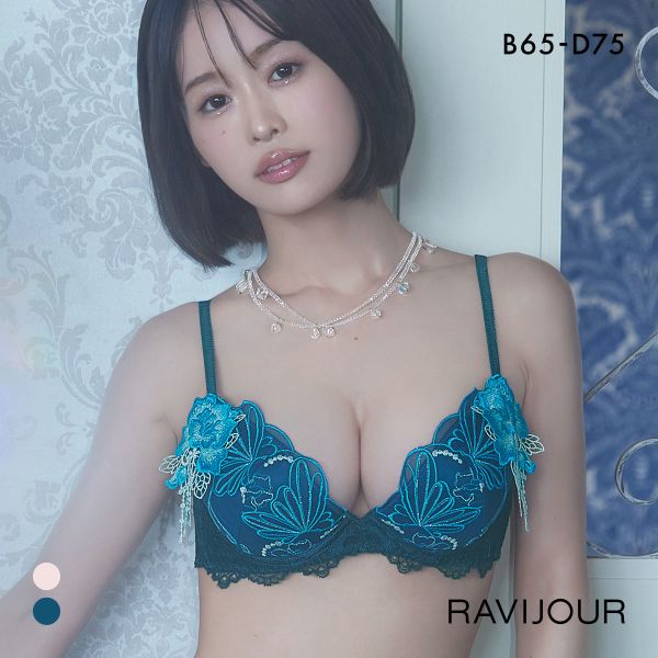 【楽天市場】【ポイント5倍・6/11 09:59まで】ラヴィジュール シャイニーバタフライ グラマーアップ ブラジャー BCD 盛り 谷間 バストアップ リフトアップ RAVIJOUR ...