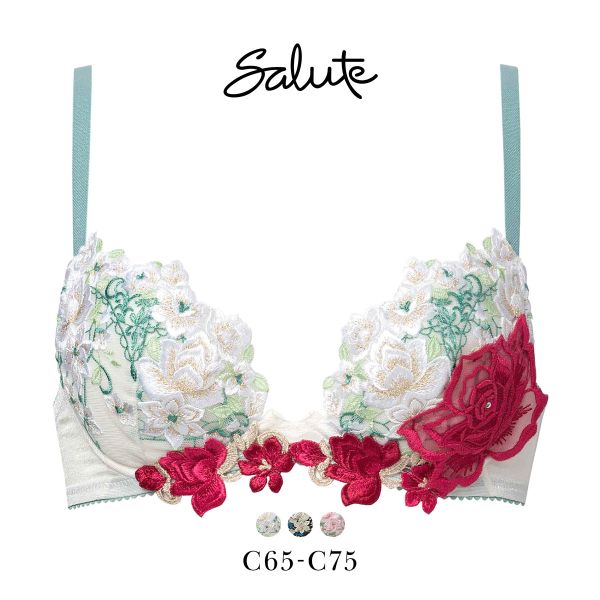 【楽天市場】25％OFF ワコール サルート 16グループ 16G フロントエックスプラス ブラジャー C 谷間 Wacoal Salute BTJ716 FRONT-X＋ 25SSシーズン ...