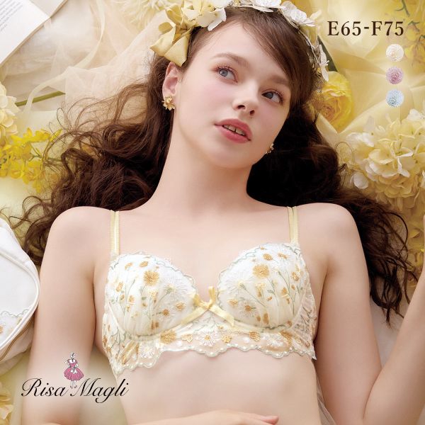【楽天市場】リサマリ ミリ 3/4カップ ブラジャー EF 谷間ブラ Risa Magli レディース 全3色 E65-F75：SHIROHATO（白鳩）