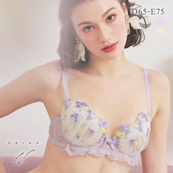 【楽天市場】ナルエー ランジェリー ラプンフルール ブラジャー 3/4カップ レディース DE NARUE 全2色 D65-E75：SHIROHATO（白鳩）