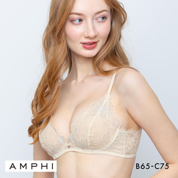 【楽天市場】アンフィ ブラレット ブラジャー やさしくフィットする軽いつけごこち BC 3/4カップ AMPHI BYL300 レディース 全3色 B65-C75：SHIROHATO（白鳩）