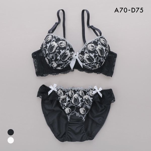 【楽天市場】サンエイ グロッシーチューリップ ブラセット ABCD ブラジャー ショーツ セット 美胸 谷間 丸胸 SANEI レディース 全2色 A70-M-D75-M：SHIROHATO（白鳩）