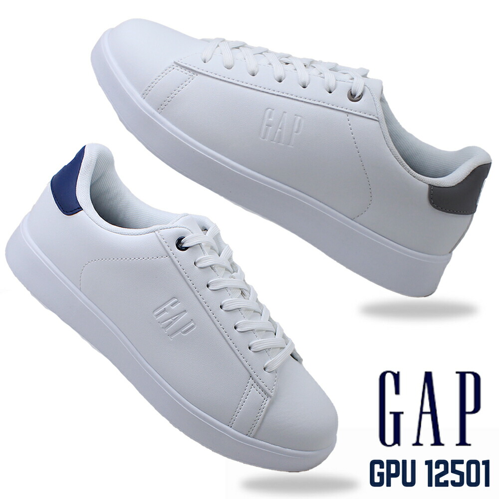 【楽天市場】ギャップ スニーカー メンズ ホワイト ネイビー グレー シンプル GPU12501 カジュアル GAP 軽量 靴 シューズ ローカット 【メンズ】：OnStep