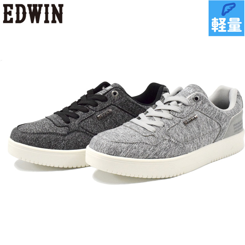 【楽天市場】エドウィン メンズ スニーカー 靴 シューズ ローカット 紐靴 カジュアル シンプル スウェット 軽量 軽い 防滑 合わせやすい ...