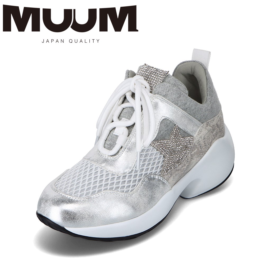 【楽天市場】ムーム MUUM MU3751 レディース靴 靴 シューズ 2E相当 ローカットスニーカー 厚底 ボリュームソール カップイン ...