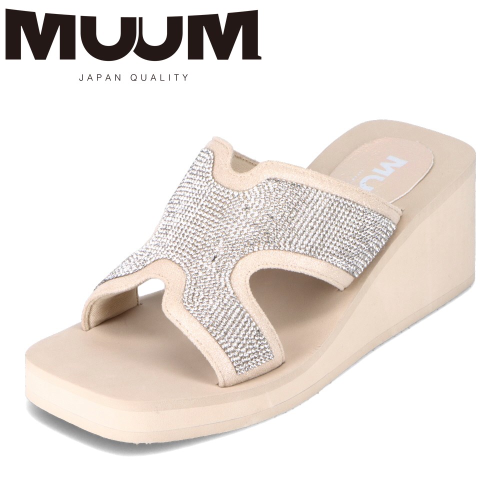 【楽天市場】ムーム MUUM MU9820 レディース靴 靴 シューズ 2E相当 サンダル ウェッジソールサンダル 厚底 高反発 クッション ...