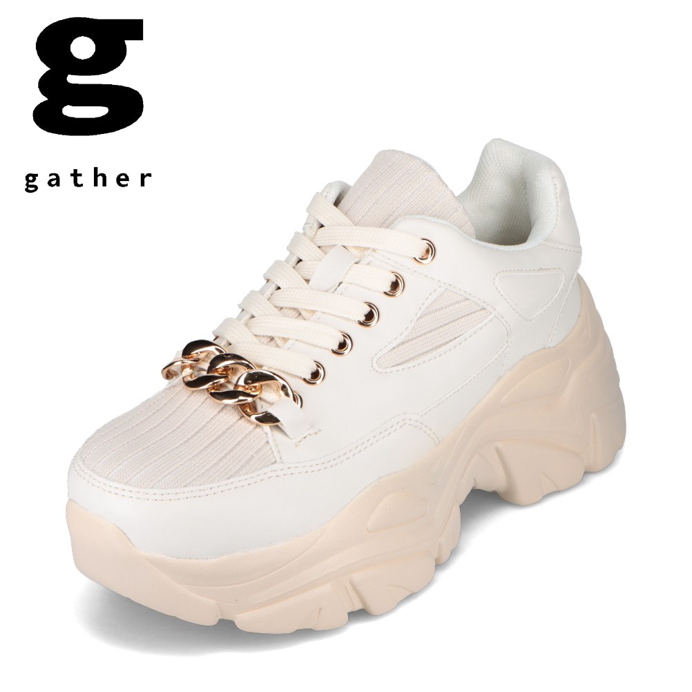 【楽天市場】【全品P15倍！15日00:00～24H限定】ギャザー gather G-105 レディース靴 靴 シューズ 2E相当 スニーカー ...