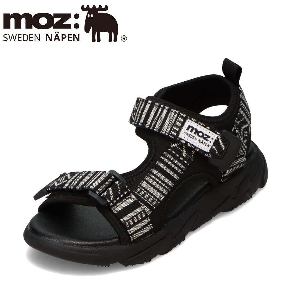 【楽天市場】モズ スウェーデン MOZ sweden MOZ-870 キッズ靴 子供靴 靴 シューズ 2E相当 スポーツ サンダル 面テープ ホールド フィット 北欧 人気 ブランド ブラック ...